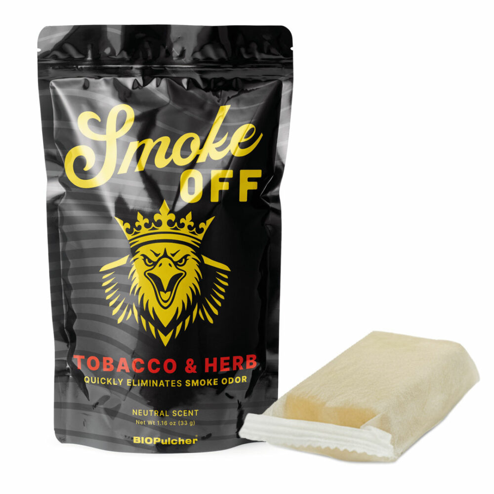 SMOKE OFF, odor neutralizers manufactured by Biopulcher